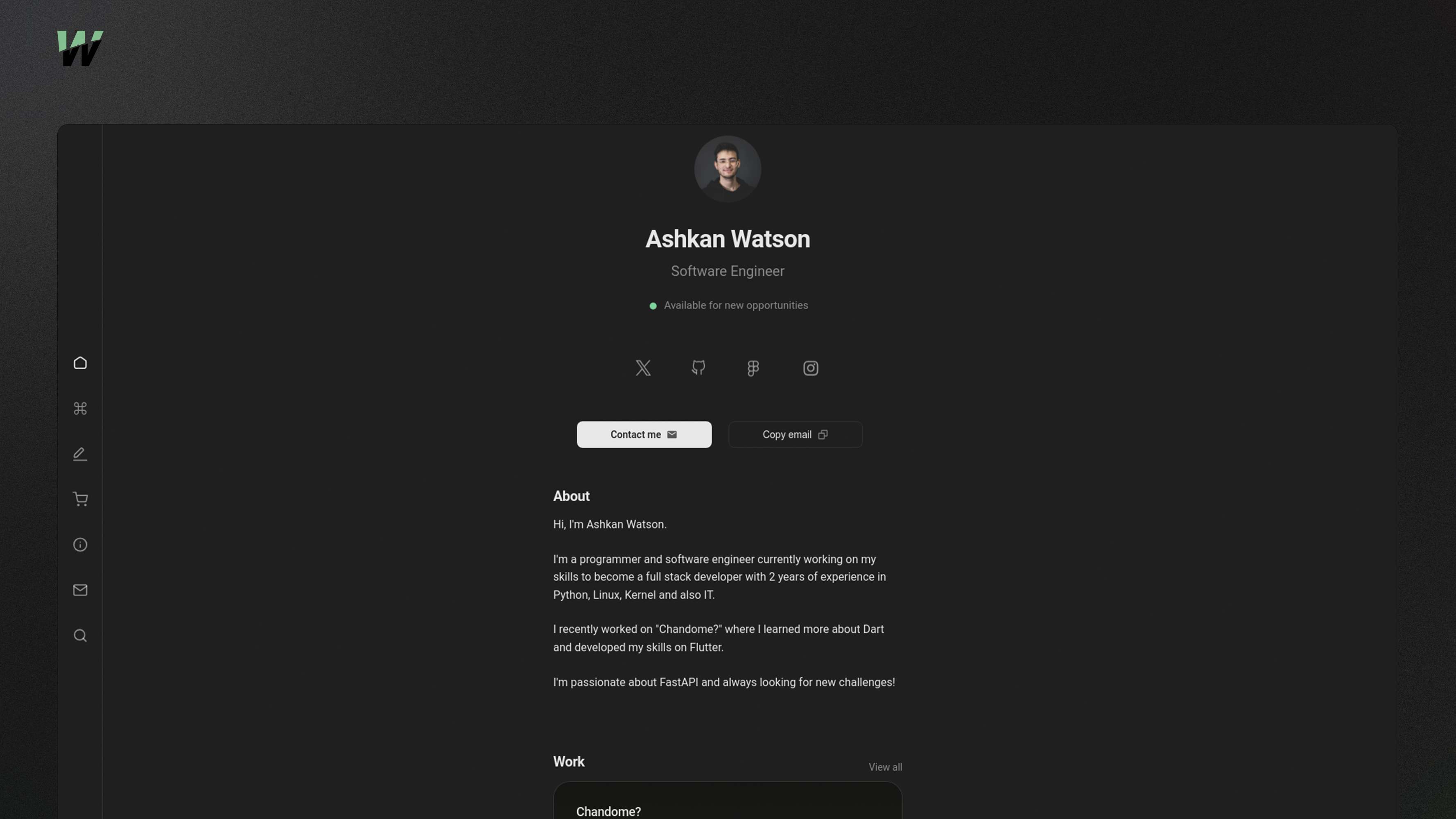 Ashkan Watson - Portfolio